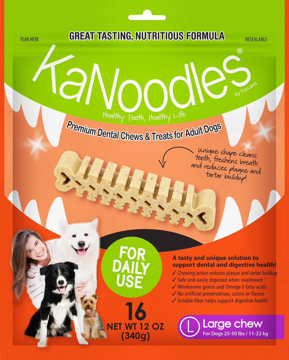 KaNoodle Large Premium Dog Dental Treat 340G – The Pet Brands Company